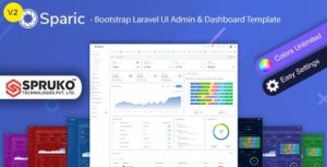 Sparic v2.0 - Laravel Admin dashboard Template PHP Script