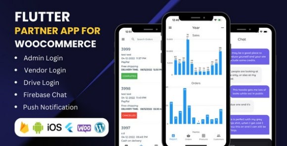 Flutter App for WooCommerce Admin v3.10 - Vendors and Delivery Boys App Source
