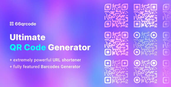 66qrcode v28.0.0 Nulled - QR Codes & Barcodes Generator & URL Shortener (SAAS) Script