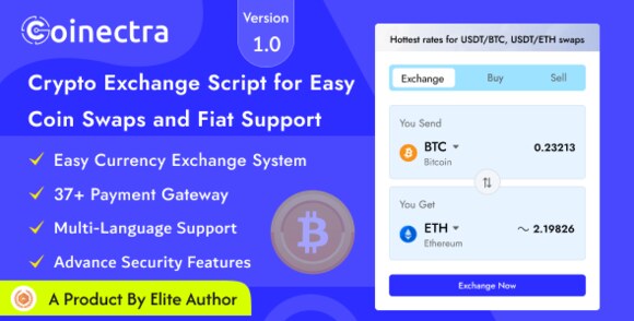 Coinectra v1.1 Nulled - Buy, Sell and Crypto Currency Exchange Script