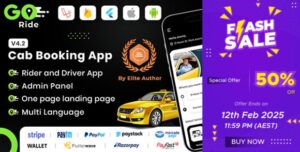 GORIDE v5.2 - InDriver Clone | Flutter Complete Taxi Booking Solution with Bidding Option App Source