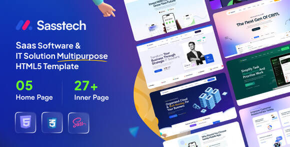 SassTech – SaaS Software & IT Solution Multipurpose HTML Template