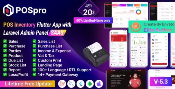 POS Pro v5.6.1 Nulled - Advanced POS & Inventory Management System | POS SaaS Solution