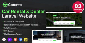 Carento v1.2.7 Nulled - Car Rental Booking Laravel System Script